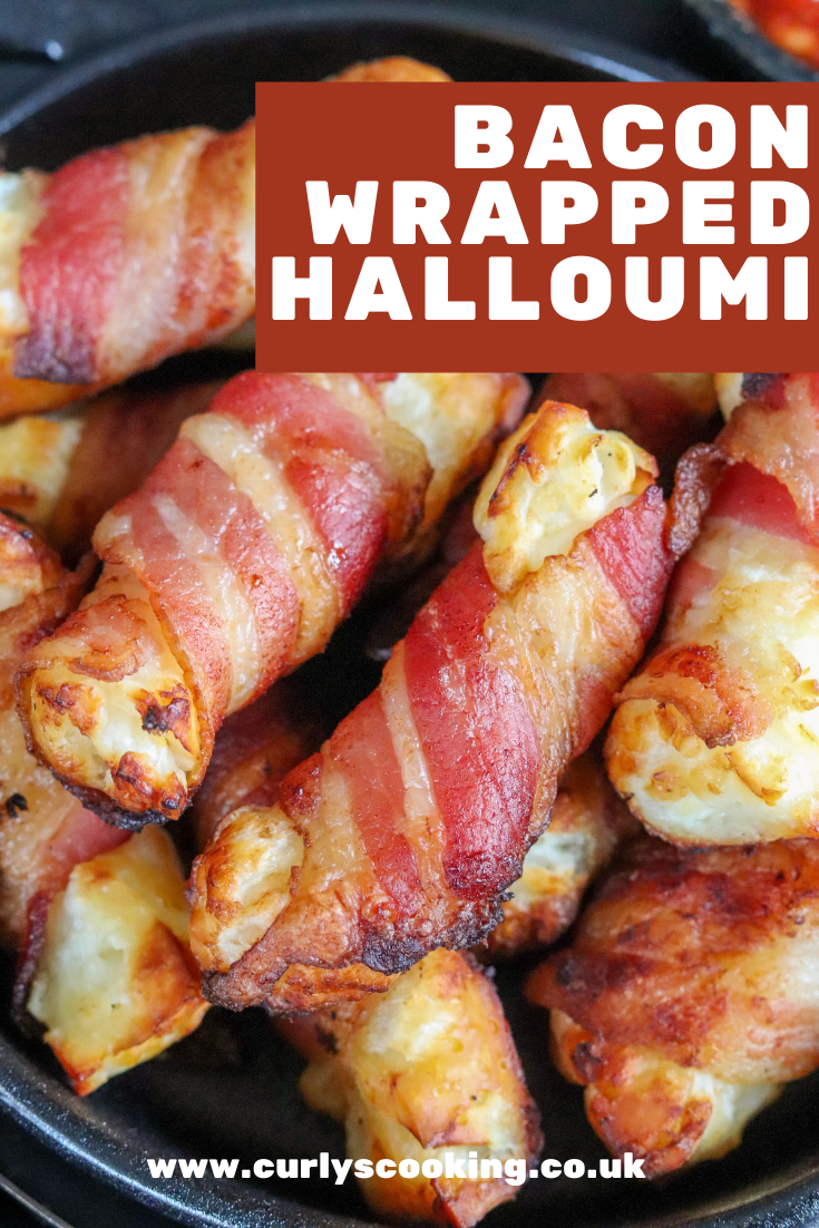 Bacon Wrapped Halloumi (Air Fryer or Oven) – Curly's Cooking