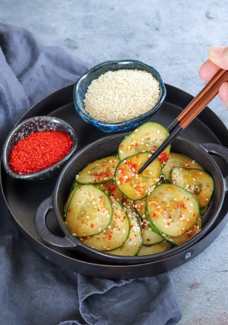 Korean Cucumber Salad - Easy Banchan Dish – Curly's Cooking