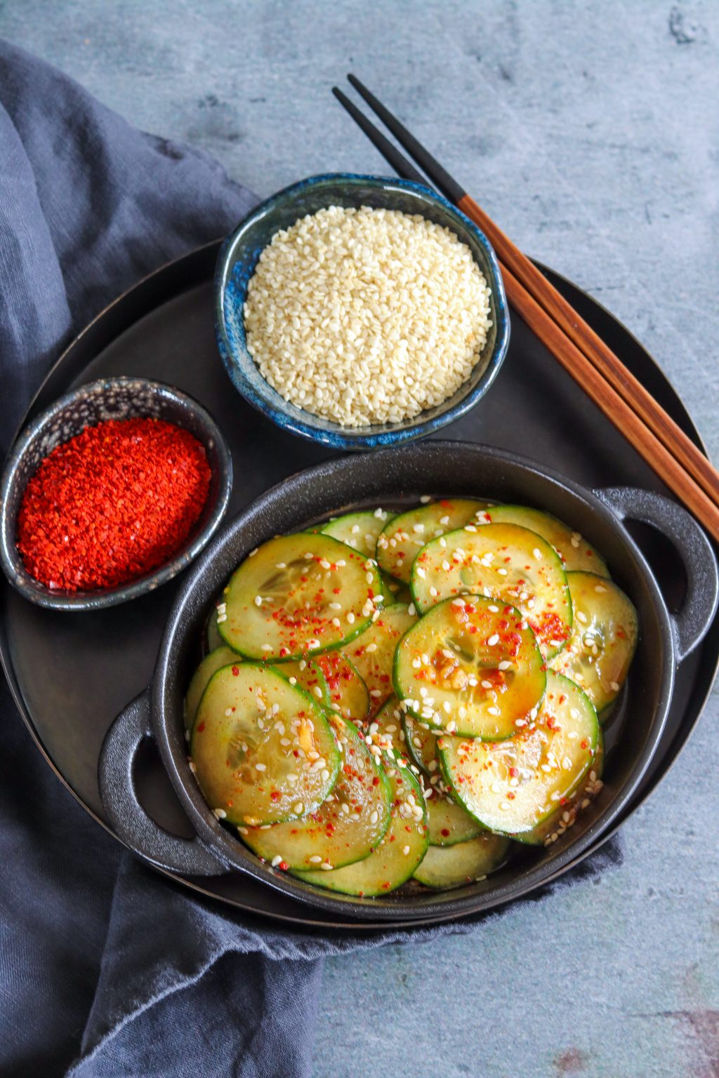 Korean Cucumber Salad - Easy Banchan Dish – Curly's Cooking
