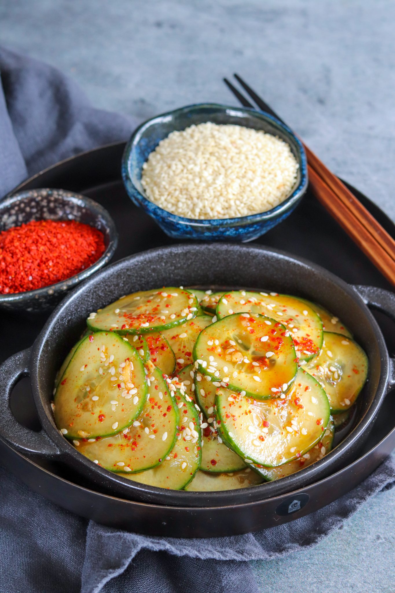 Korean Cucumber Salad - Easy Banchan Dish – Curly's Cooking