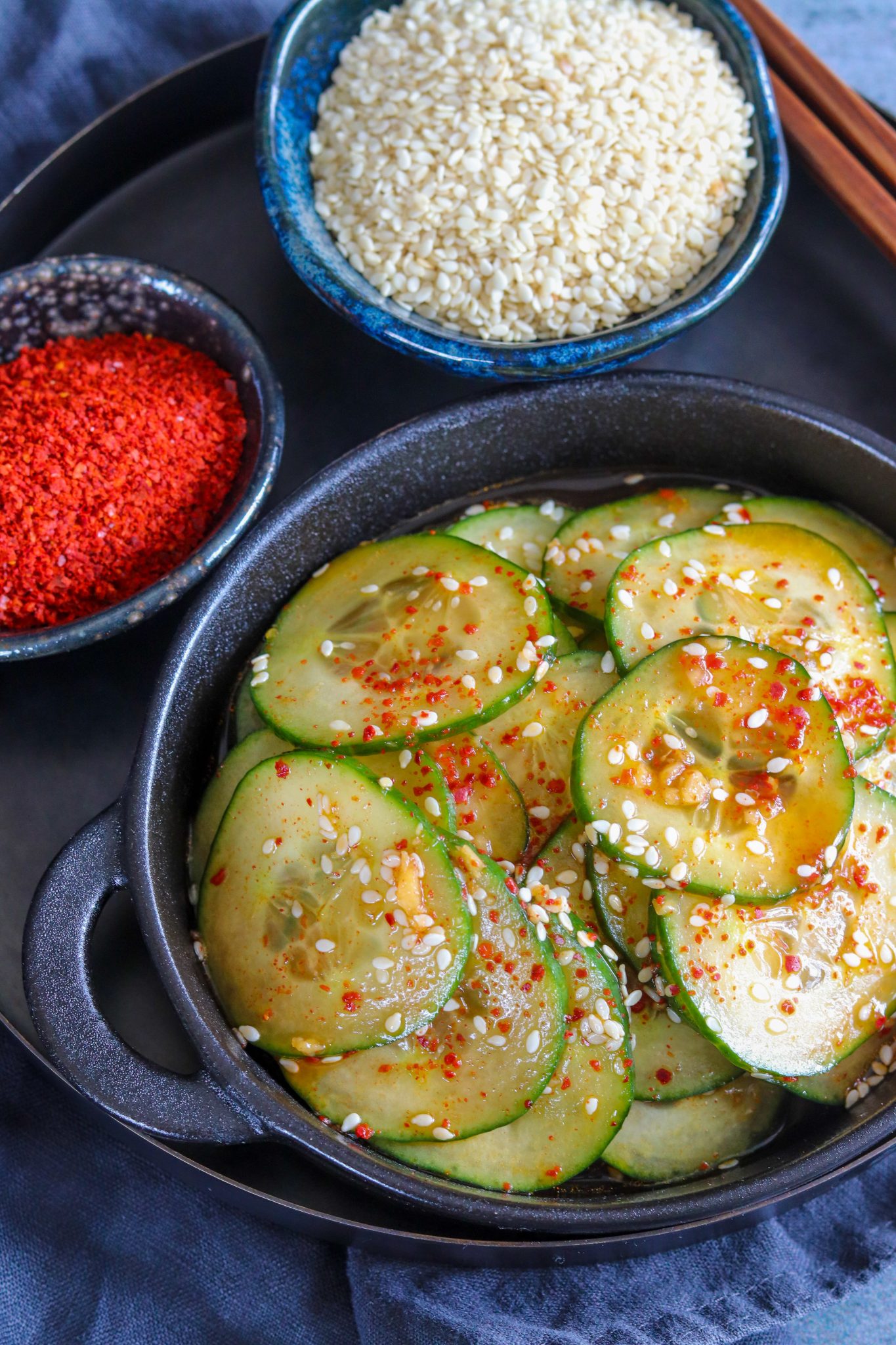 Korean Cucumber Salad - Easy Banchan Dish – Curly's Cooking