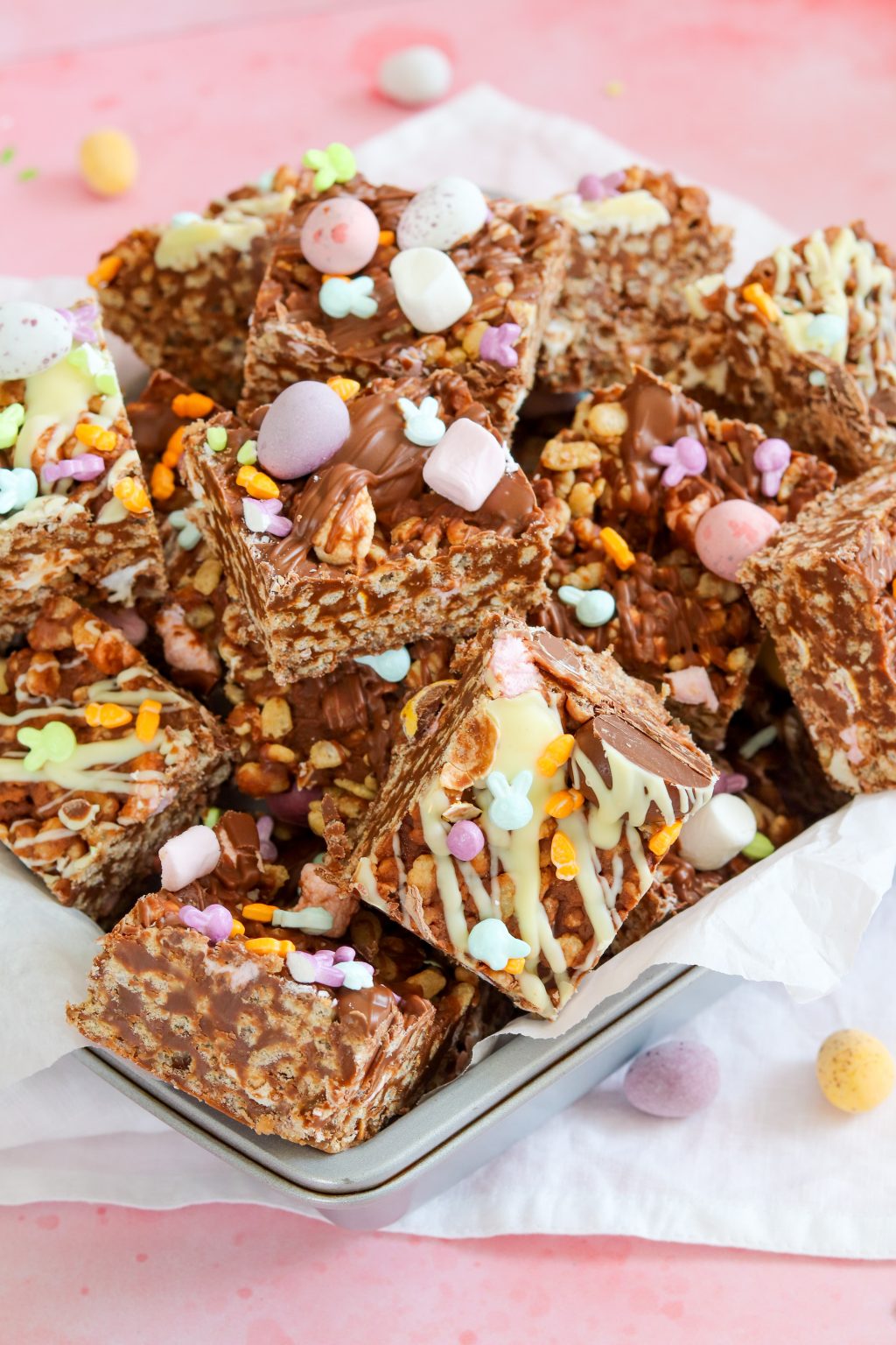 Mini Egg Rice Crispy Squares – Curly's Cooking