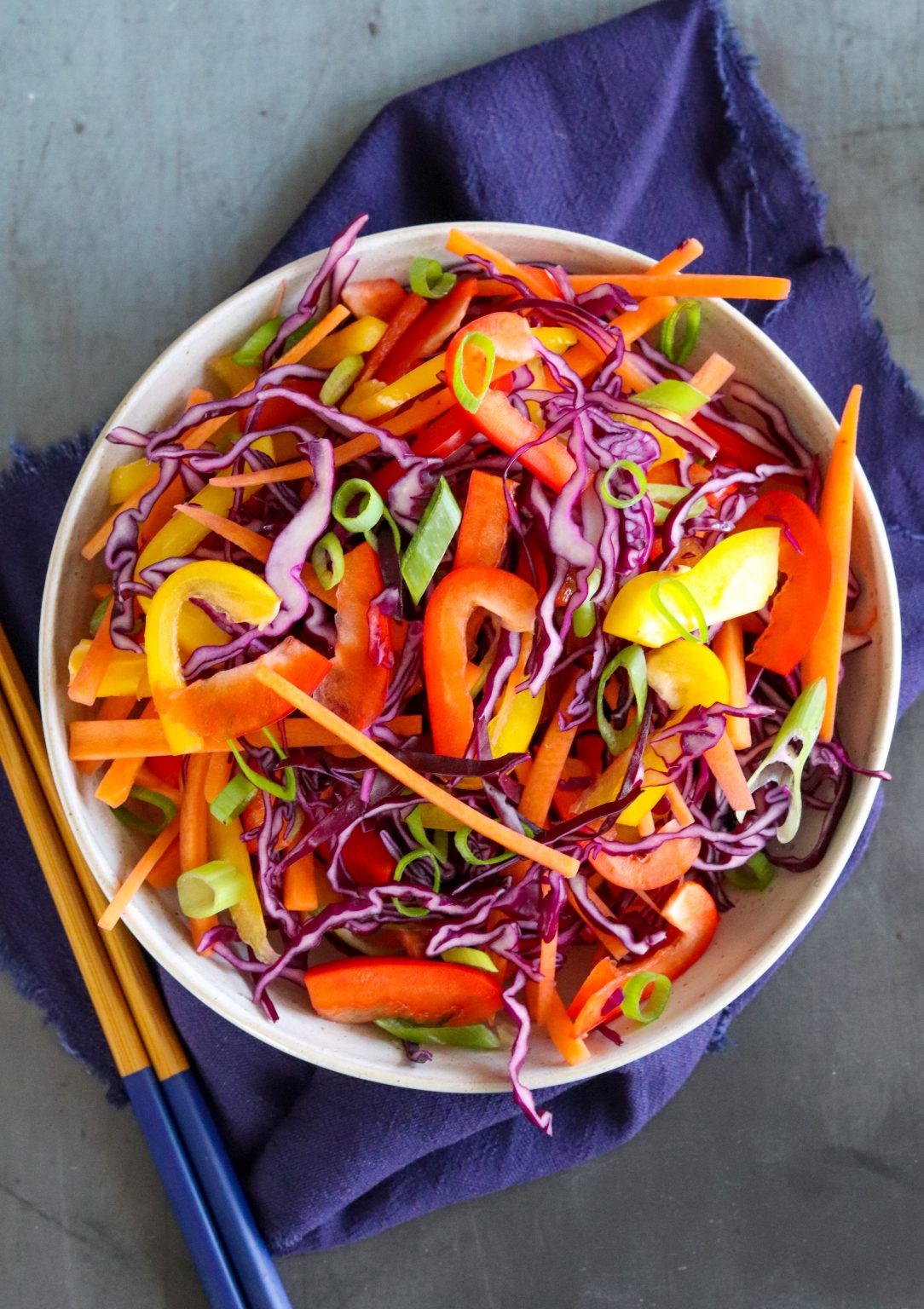 Crunchy Asian Slaw – Curly's Cooking