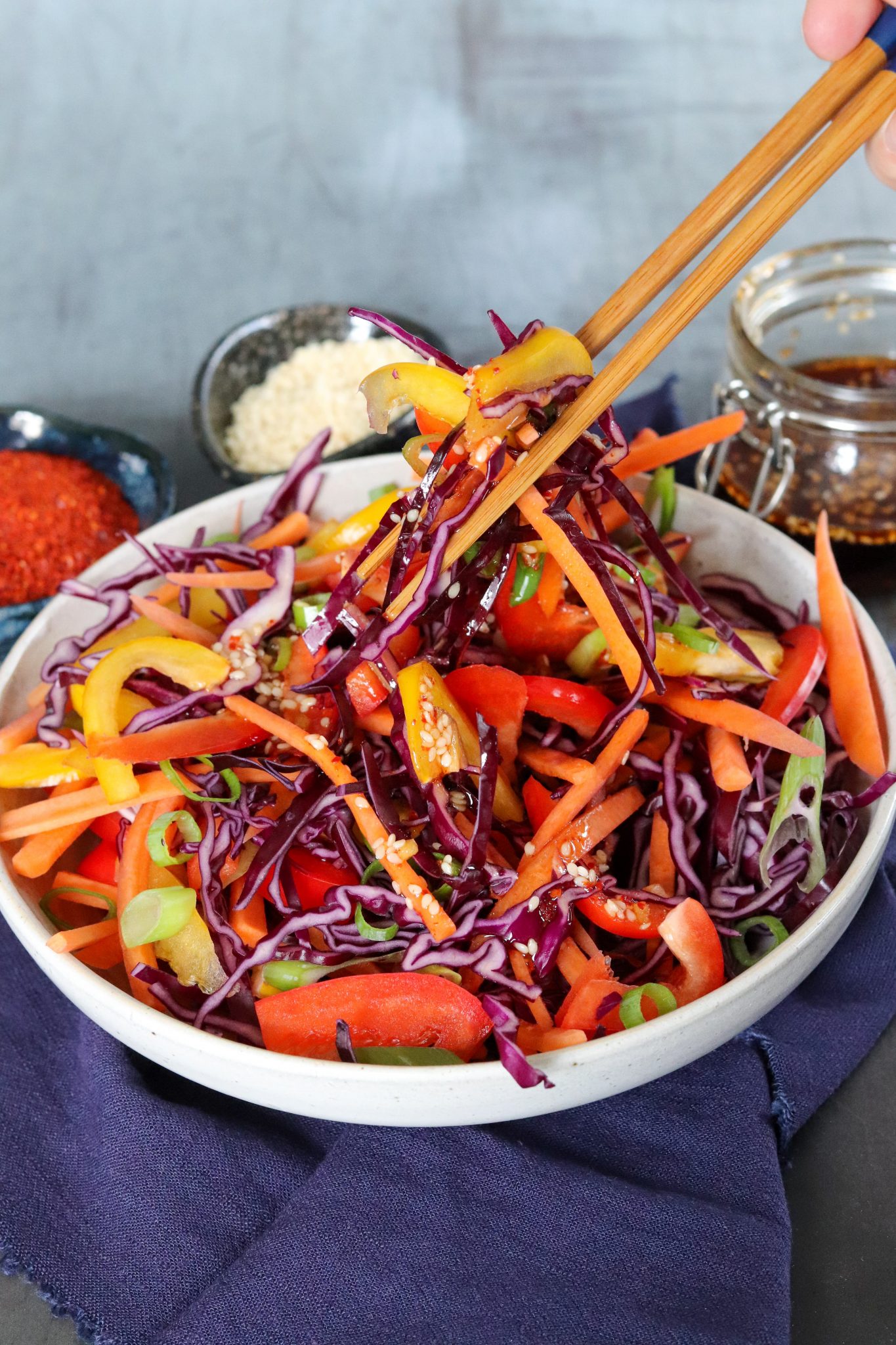 Crunchy Asian Slaw – Curly's Cooking