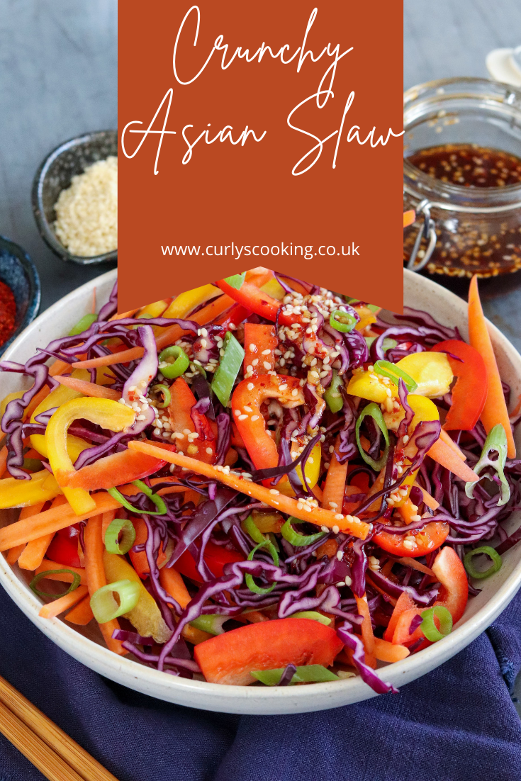 Crunchy Asian Slaw – Curly's Cooking