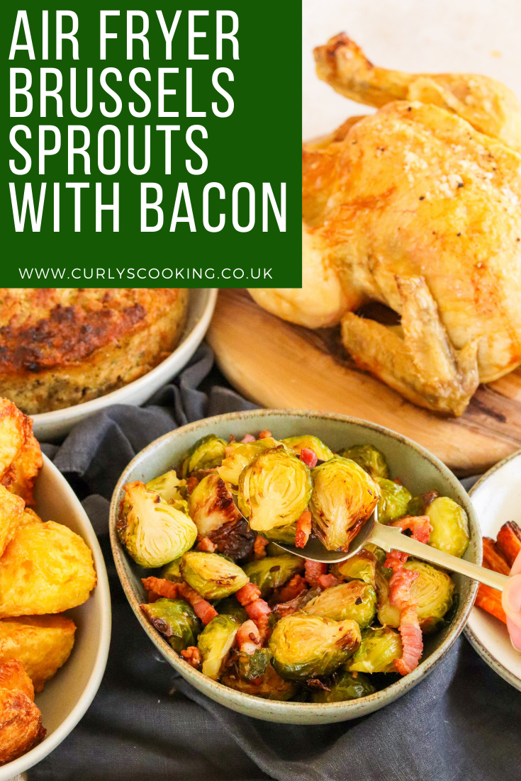 Air Fryer Brussels Sprouts with Bacon – Curly's Cooking