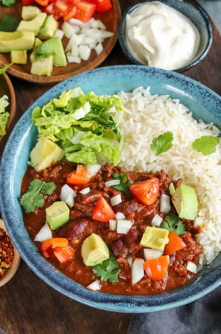 Beef Mince Chilli – Curly's Cooking