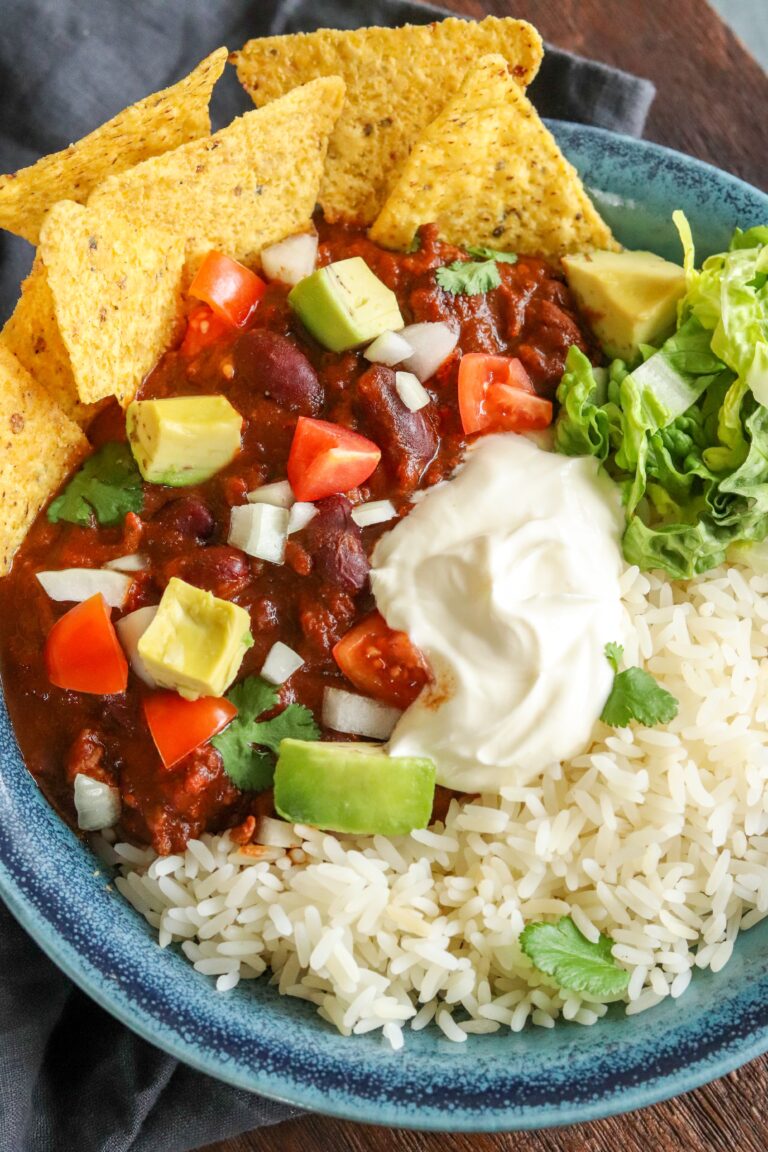 Beef Mince Chilli – Curly's Cooking