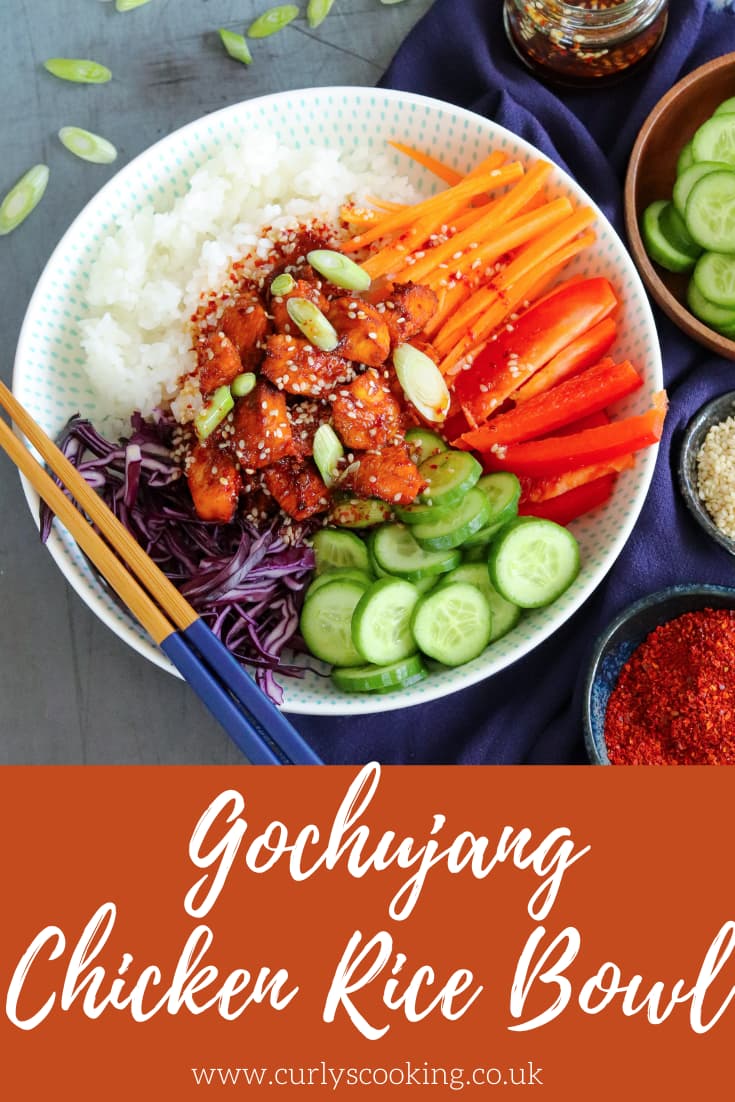 Gochujang Chicken Rice Bowl – Curly's Cooking