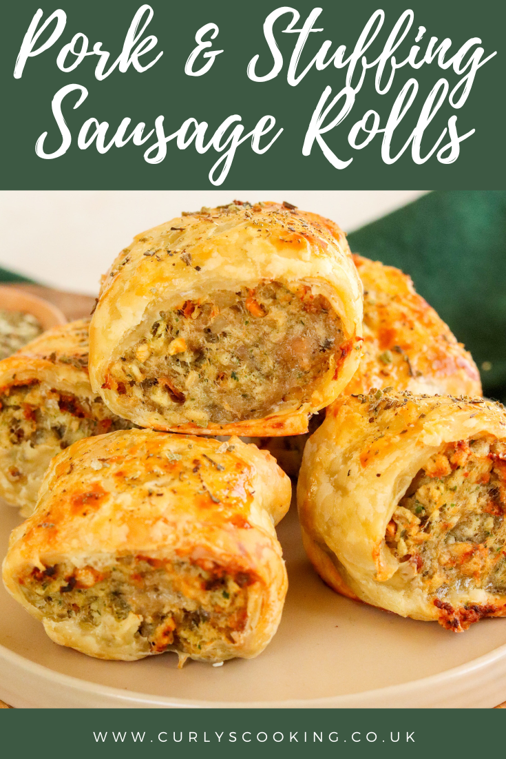 Pork & Stuffing Sausage Rolls – Curly's Cooking