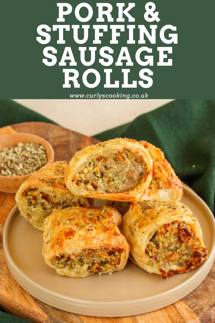 Pork & Stuffing Sausage Rolls – Curly's Cooking