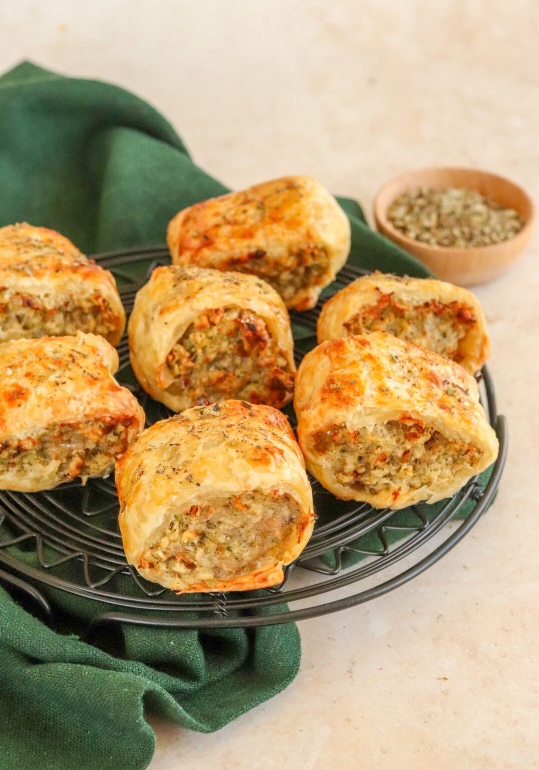 Pork & Stuffing Sausage Rolls – Curly's Cooking