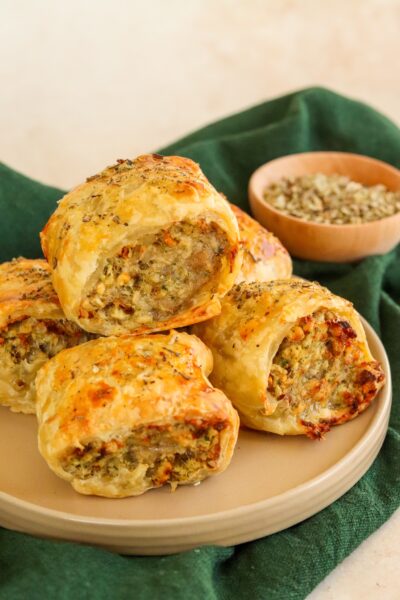Pork & Stuffing Sausage Rolls – Curly's Cooking