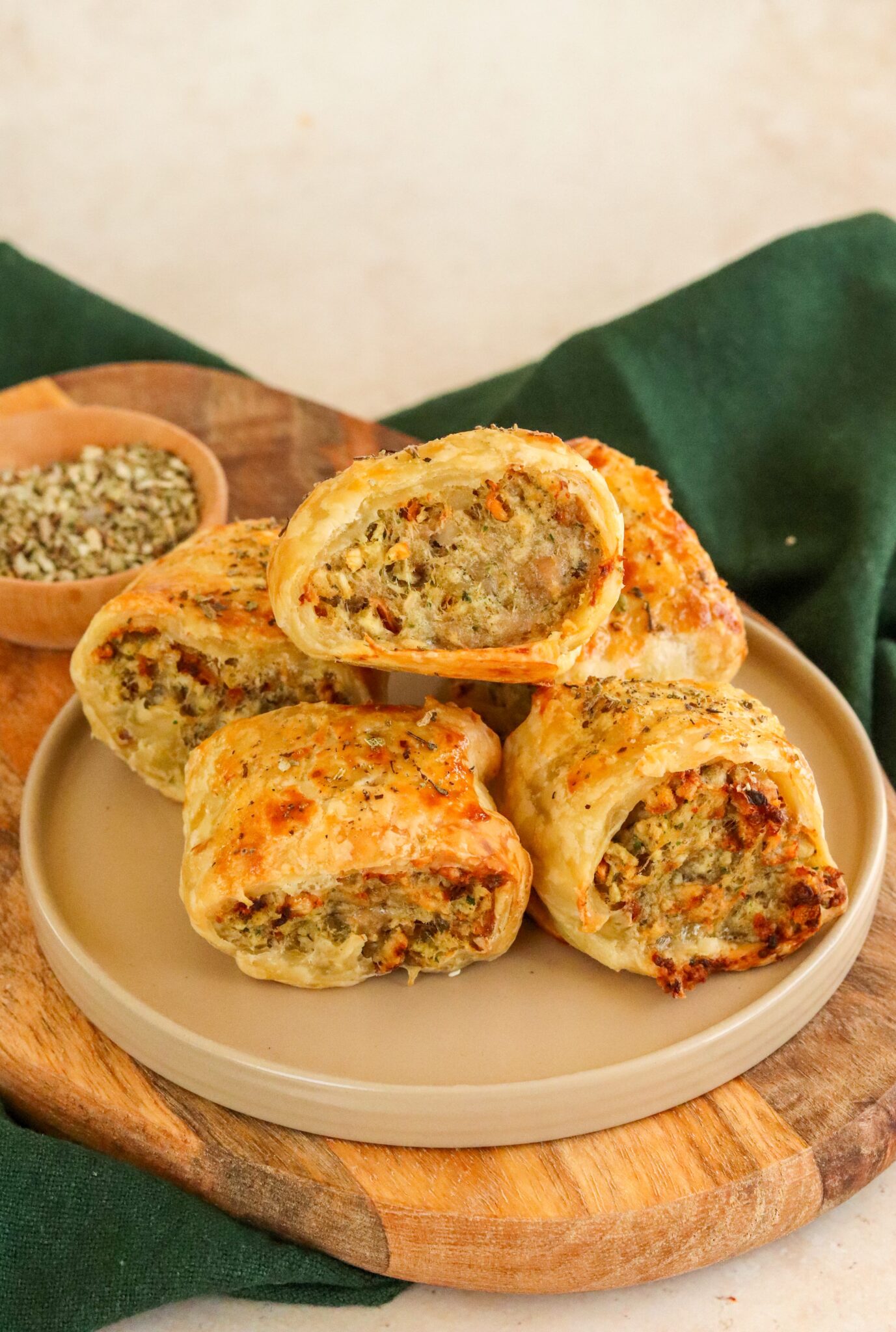 Pork & Stuffing Sausage Rolls – Curly's Cooking
