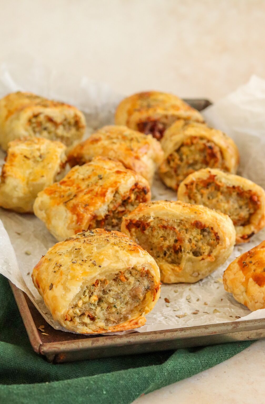 Pork & Stuffing Sausage Rolls – Curly's Cooking