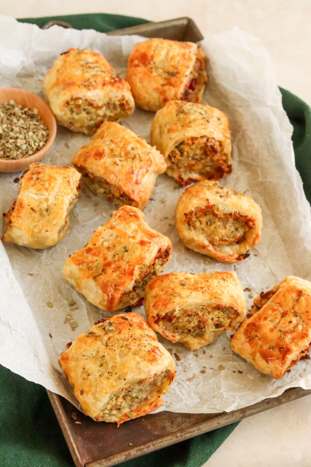 Pork & Stuffing Sausage Rolls – Curly's Cooking