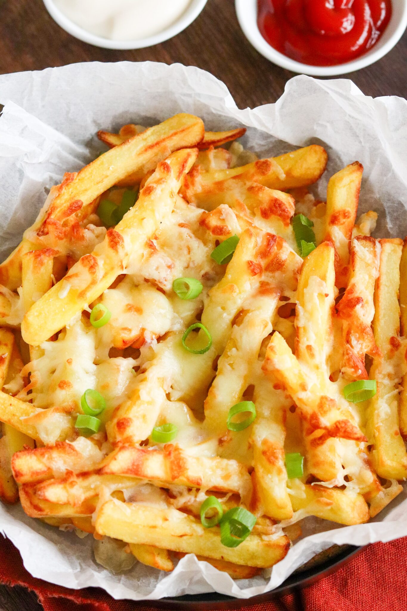 Air Fryer Cheesy Chips – Curly's Cooking