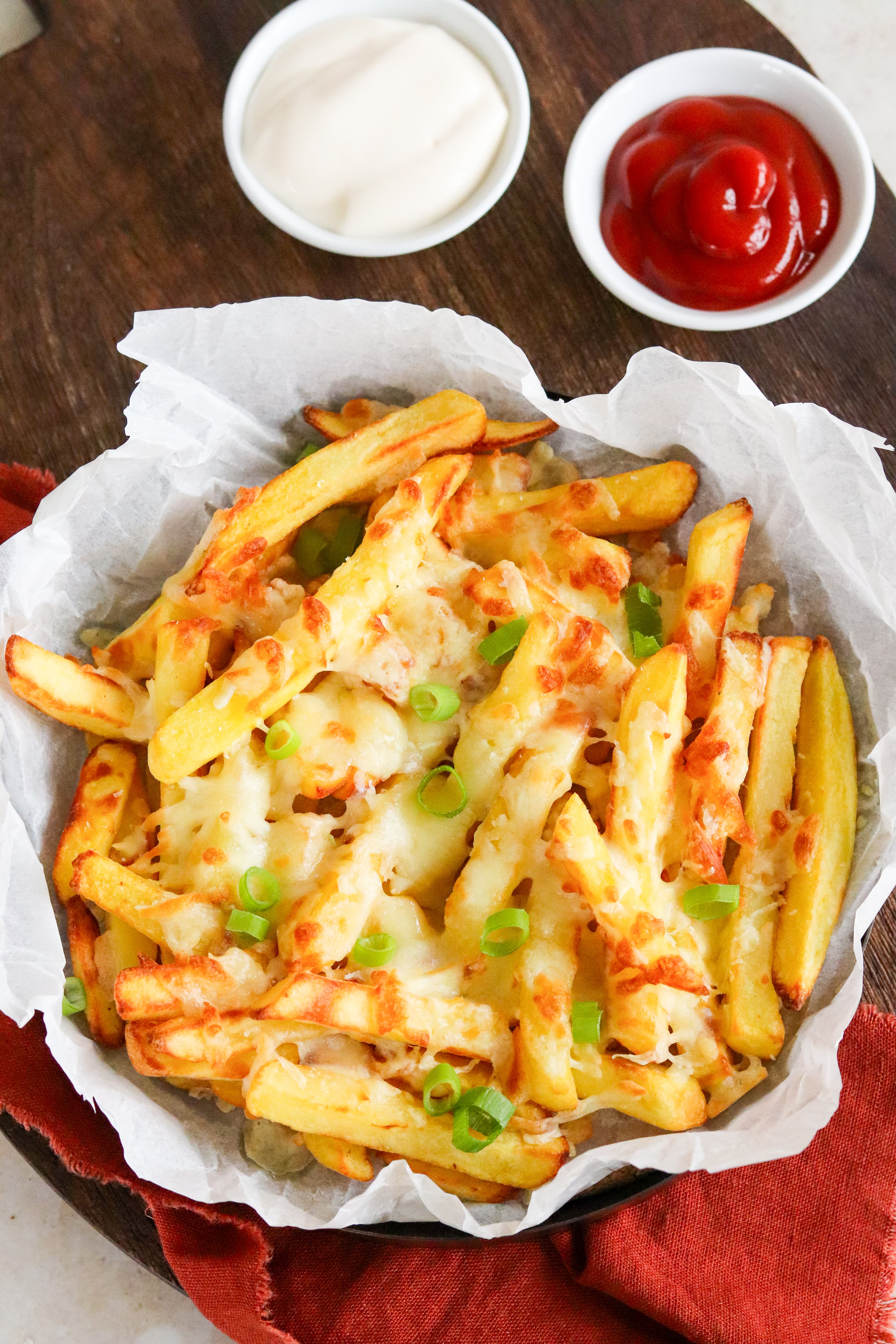 Air Fryer Cheesy Chips – Curly's Cooking