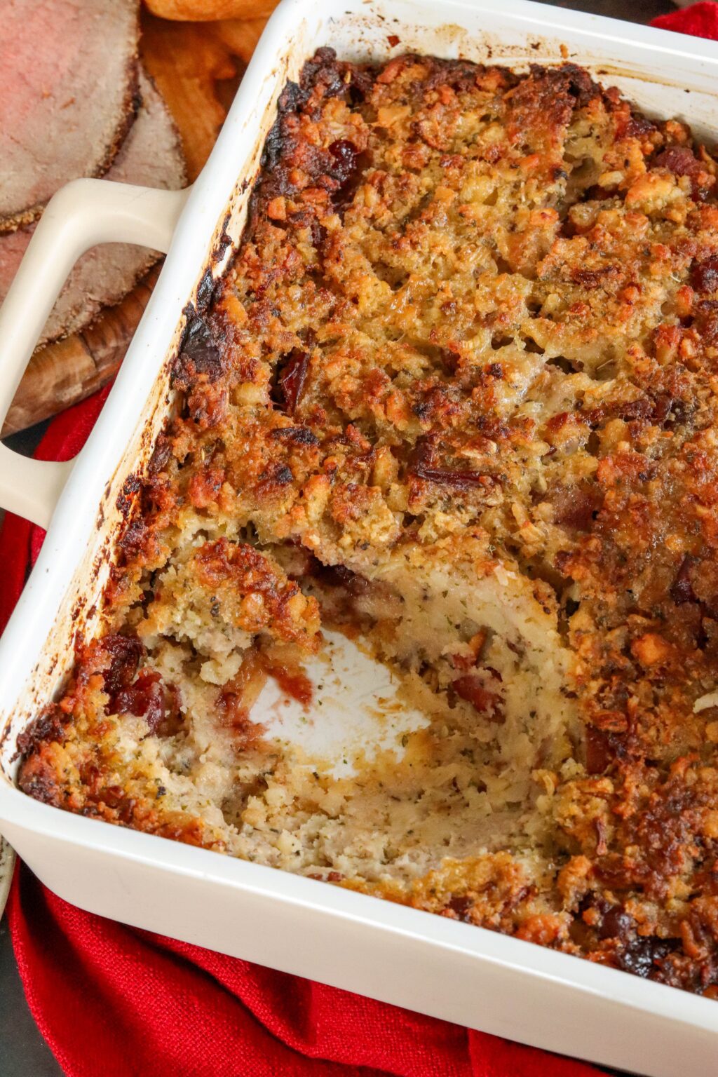 Cranberry & Bacon Sausage Meat Stuffing – Curly's Cooking