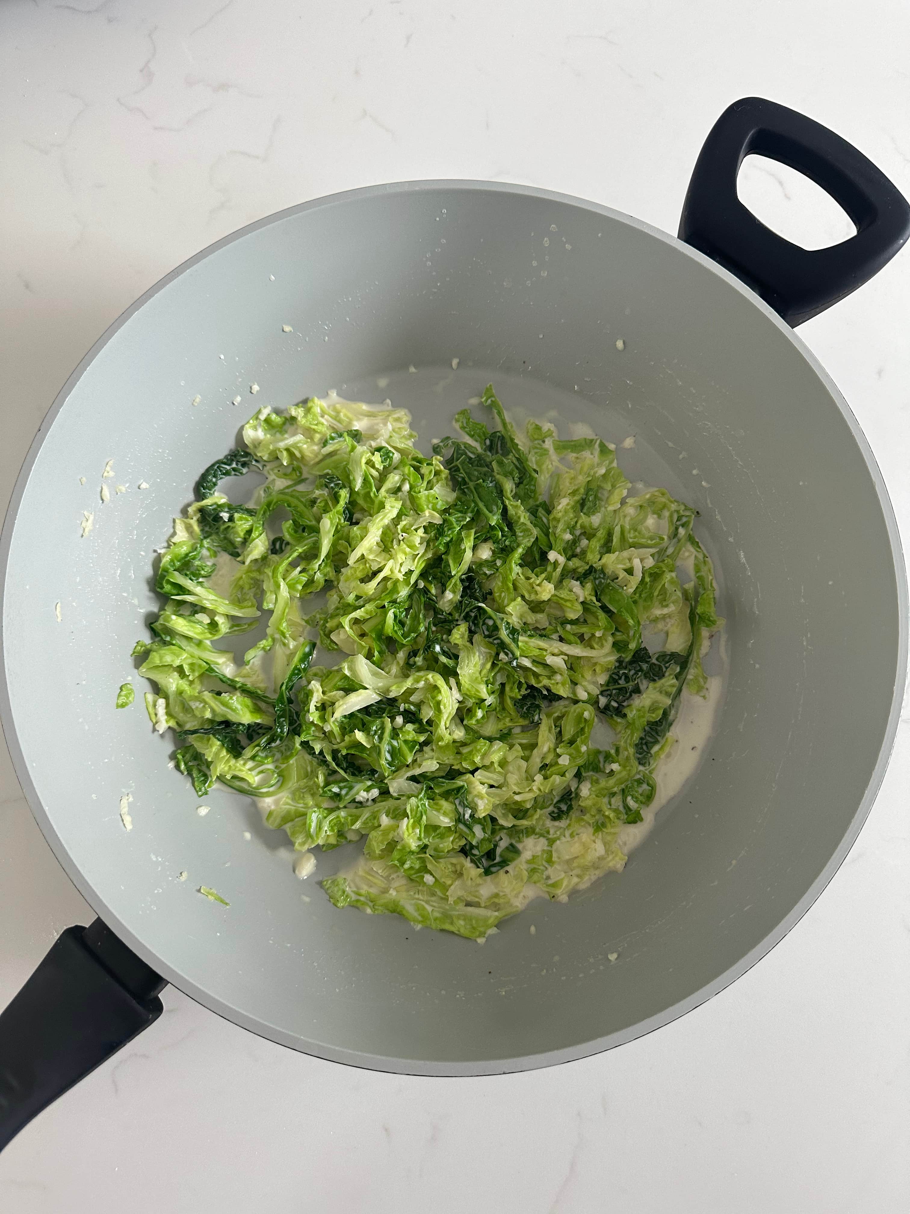 Creamed Savoy Cabbage – Curly's Cooking