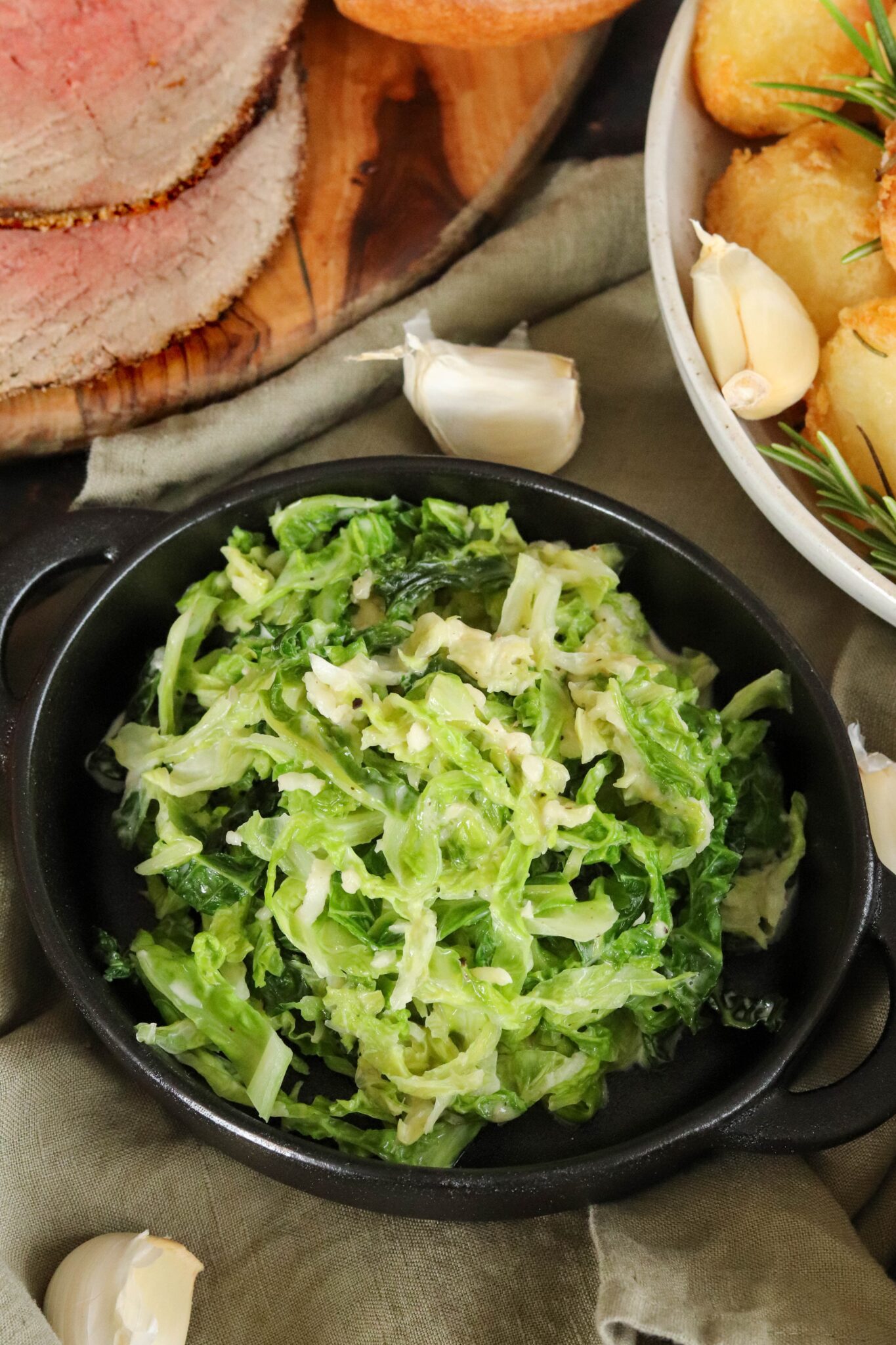 Creamed Savoy Cabbage – Curly's Cooking