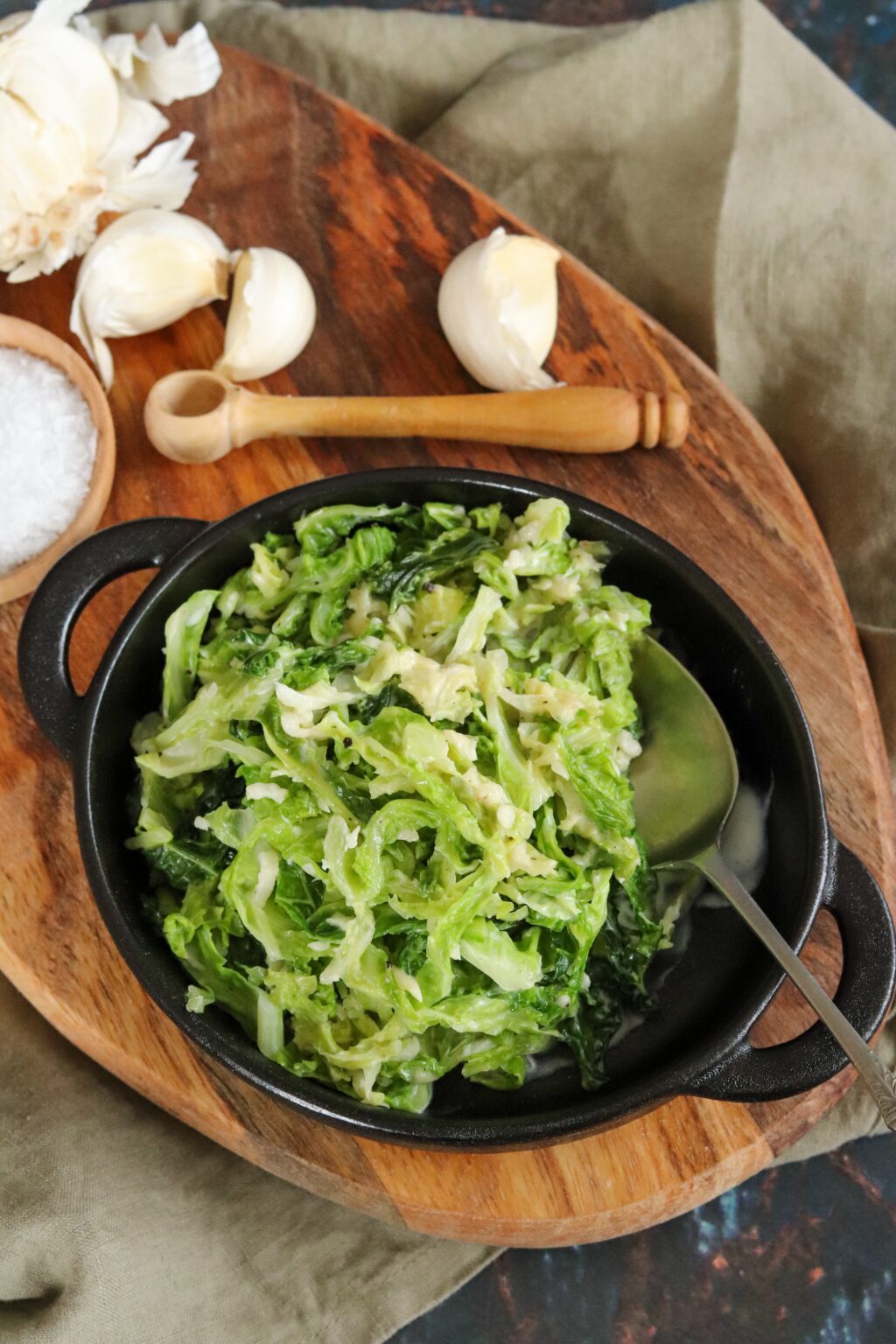 Creamed Savoy Cabbage – Curly's Cooking