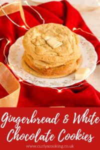 Gingerbread & White Chocolate Cookies – Curly's Cooking