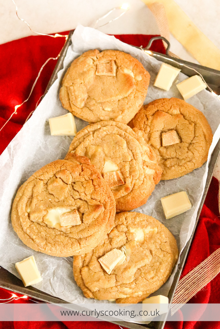 Gingerbread & White Chocolate Cookies – Curly's Cooking
