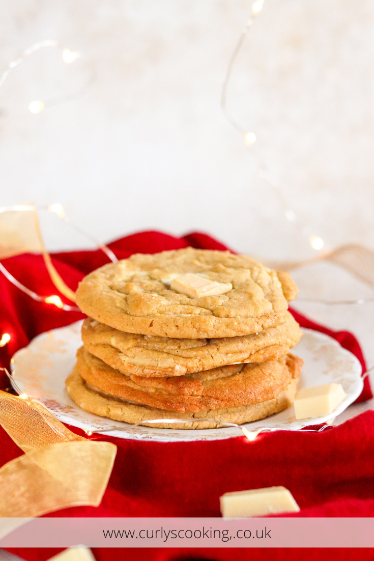 Gingerbread & White Chocolate Cookies – Curly's Cooking