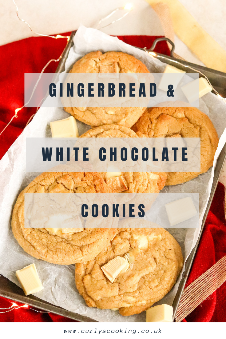 Gingerbread & White Chocolate Cookies – Curly's Cooking