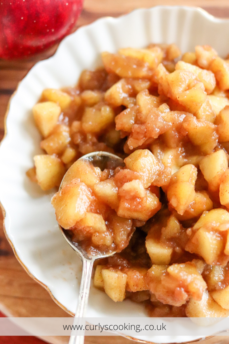 Easy Cinnamon Stewed Apples – Curly's Cooking